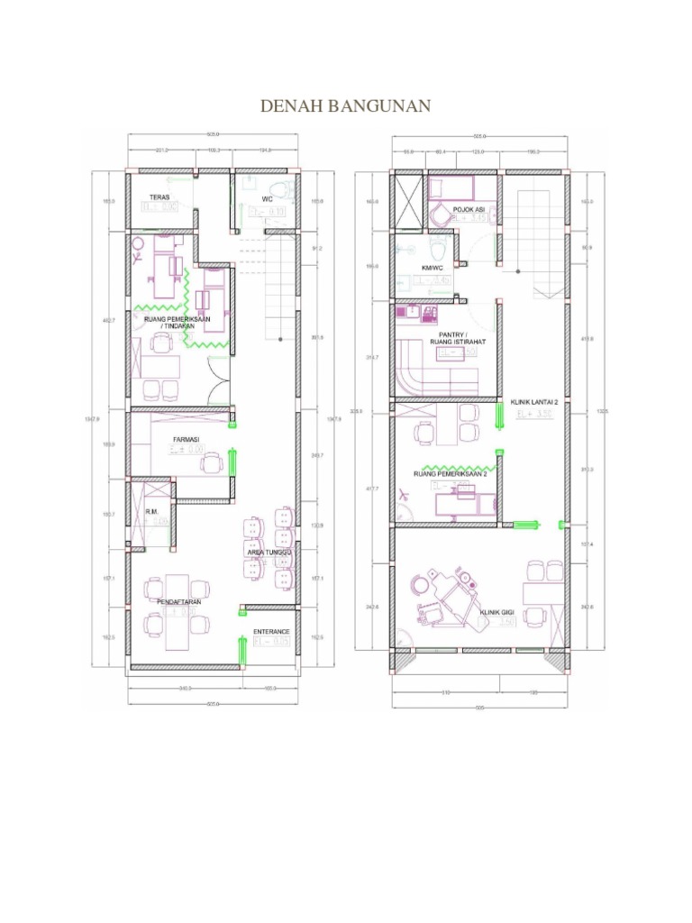 Denah Klinik PDF | PDF
