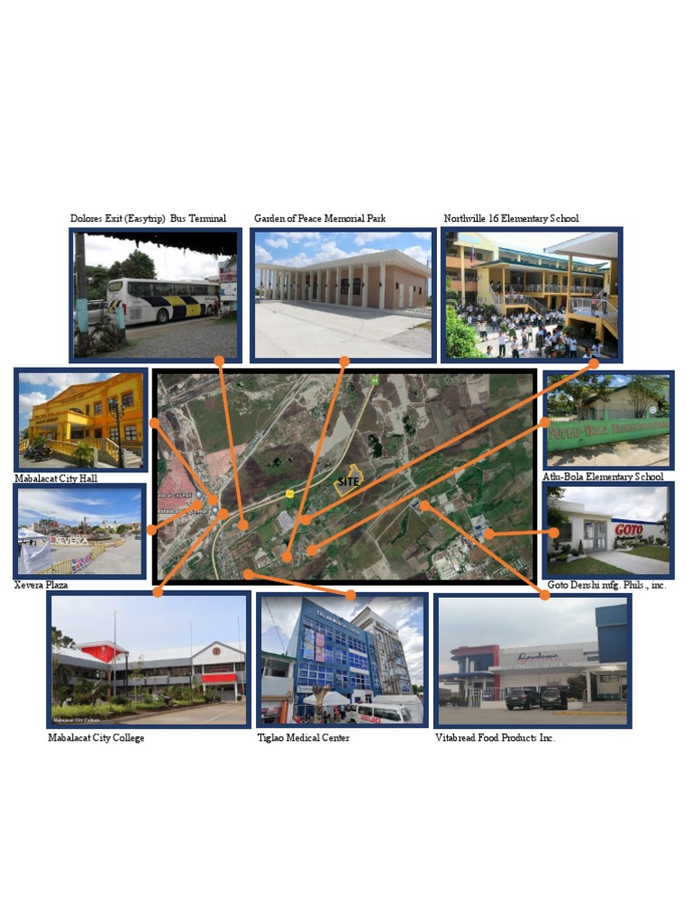 Mabalacat City Map and Key Locations | PDF
