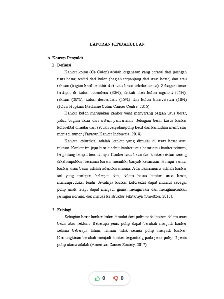 lp-ca-colon-laporan-pendahuluan-kanker-kolon_compress | PDF