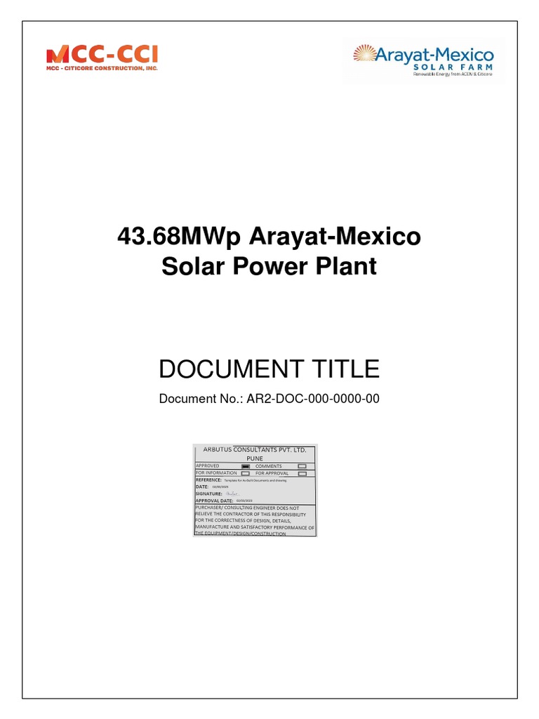 Template For As-Built Documents and | PDF