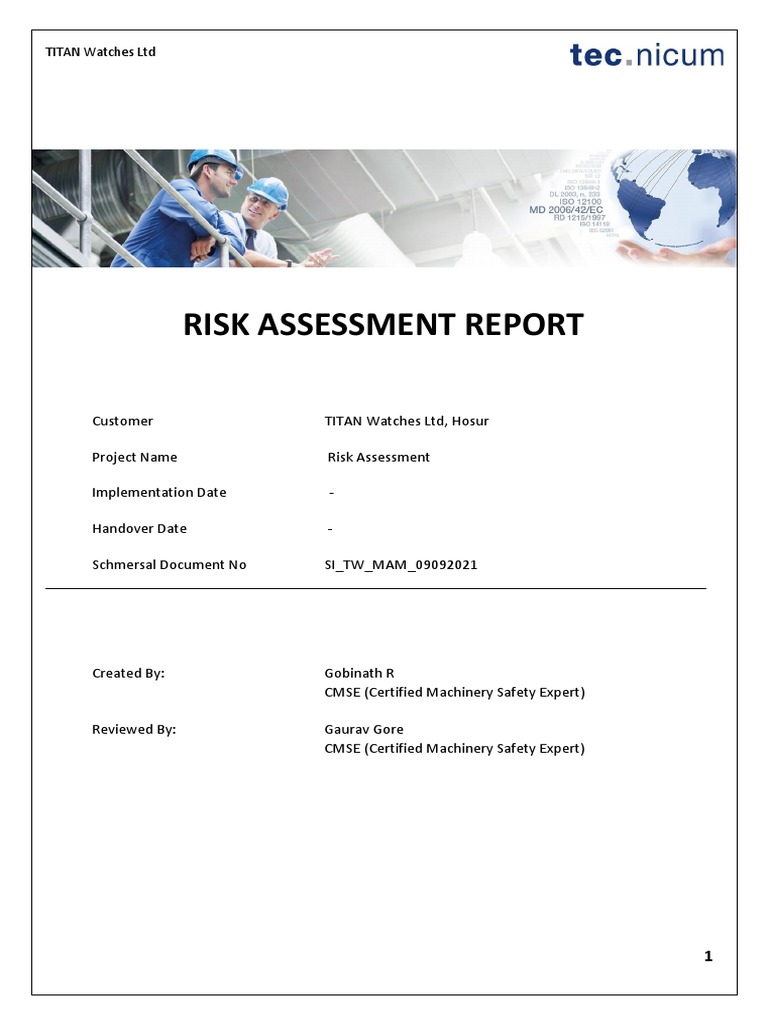 TITAN - Multi Axis Machine - RA Report PDF | PDF | Risk | Relay