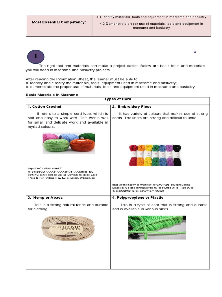 1stQ - LAS (LO 4 TOOLS) - TLE G9-G10 (FINAL COPY) | PDF | Basket ...
