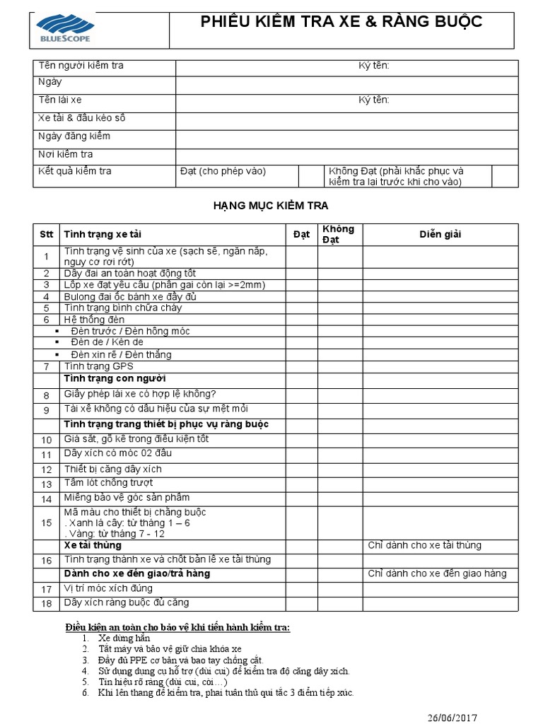Trucking Checklist WH | PDF