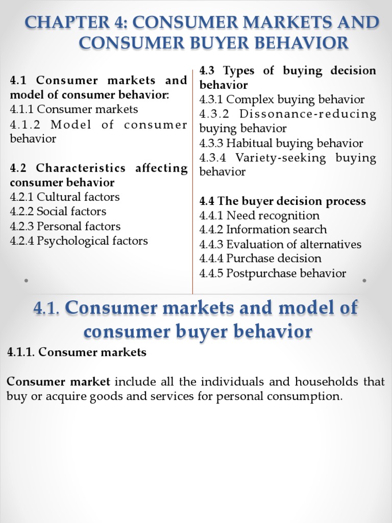 Chapter 4 - Stu | PDF | Consumer Behaviour | Behavior