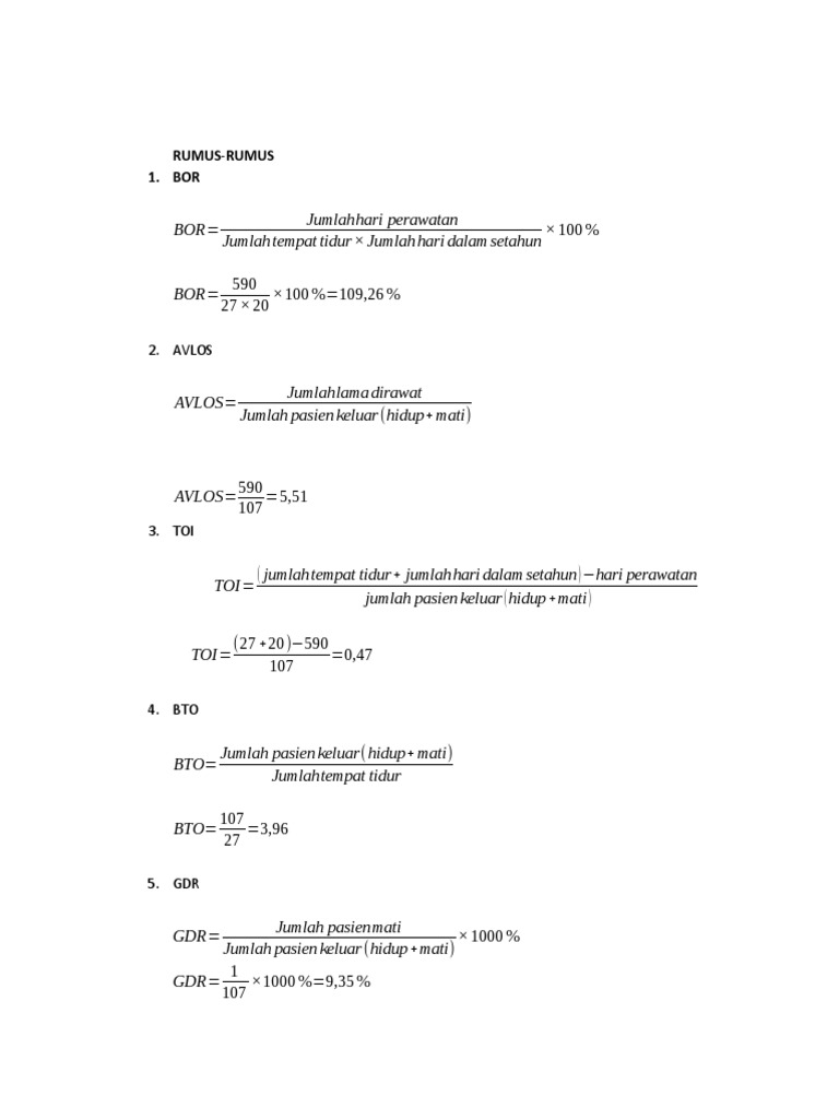 RUMUS-RUMUS BAB 2 LAPORAN | PDF