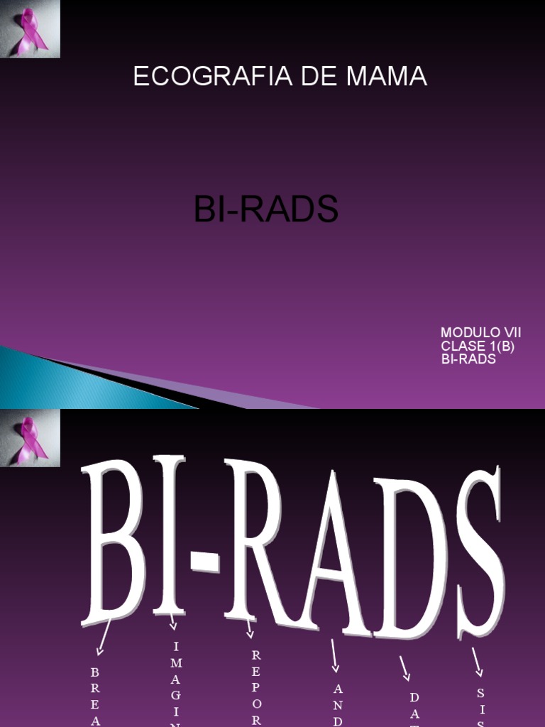Clasificación BI-RADS en Ecografía Mamaria | PDF | Mamografía | Cáncer