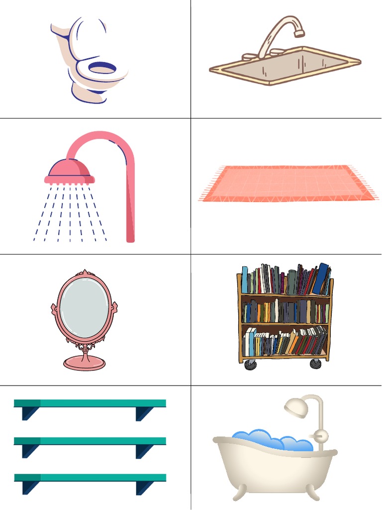 Flashcards House Objects | PDF