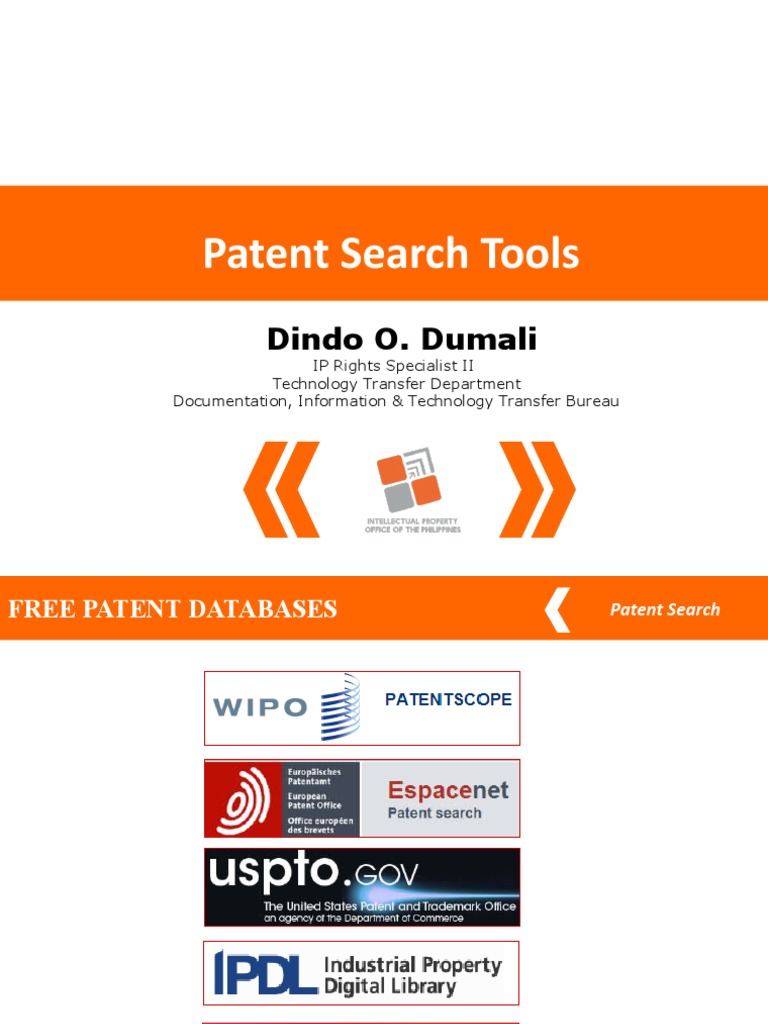 Patent Search Tools | PDF | United States Patent And Trademark Office ...