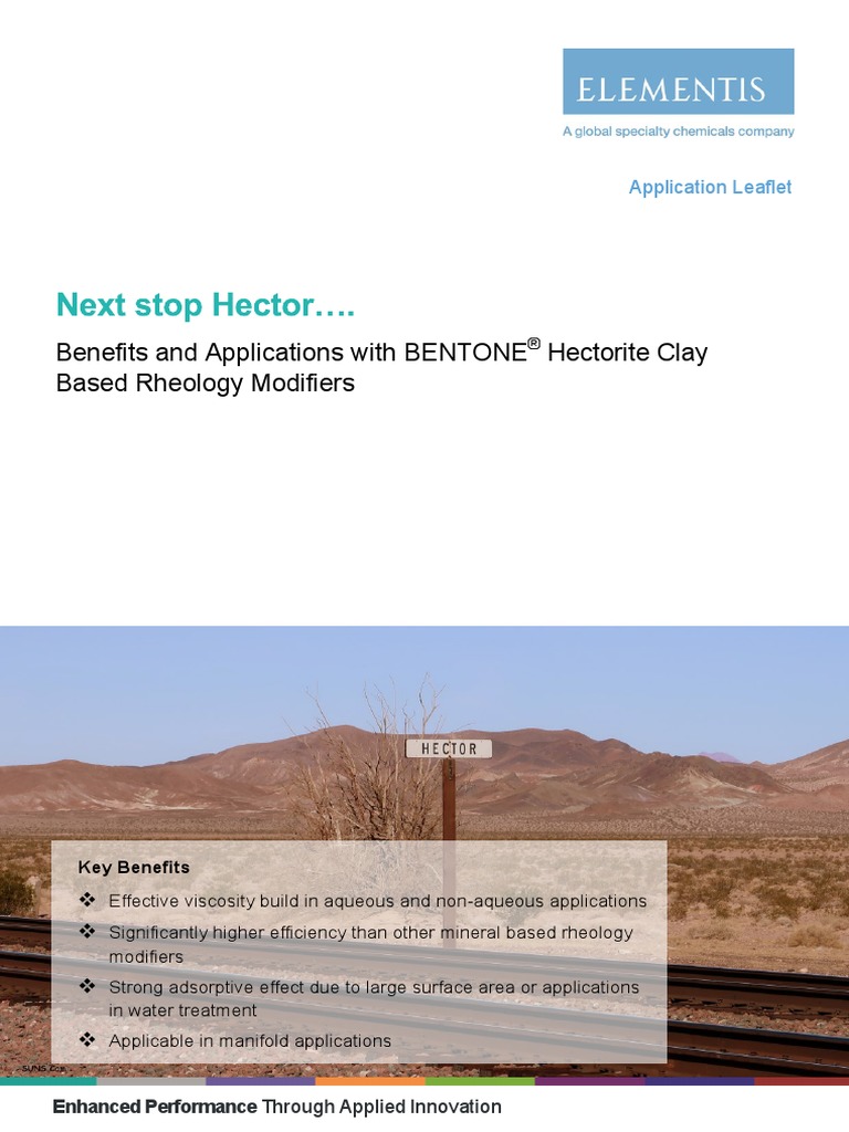 BENTONE - Hectorite Clay Grades - Part 2 applications-CESARE Edits ...