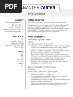 Senior Java Developer Resume Example | PDF | Software Engineering ...