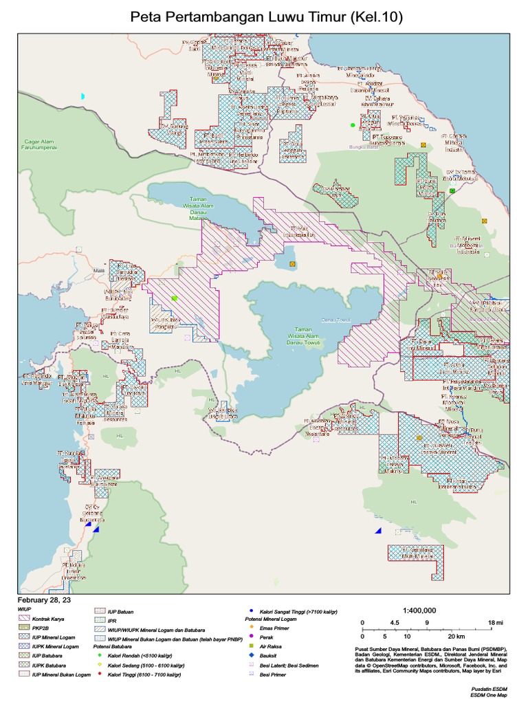 Peta Pertambangan Luwu Timur Kel.10 | PDF