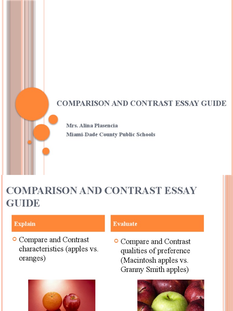 Comparison and Contrast Essay Guide | PDF | Essays | Cognitive Science