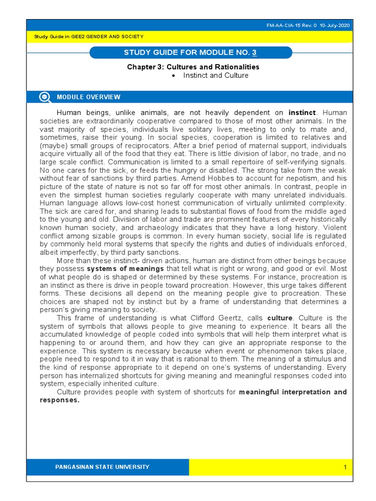 Module III GENDER AND SOCIETY | PDF | Sexism | Gender