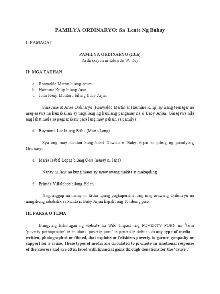 Panunuring Pelikula | PDF