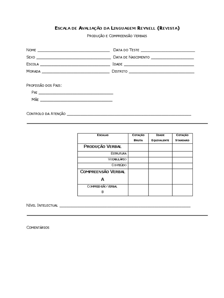 Esc Reynell 1 | PDF