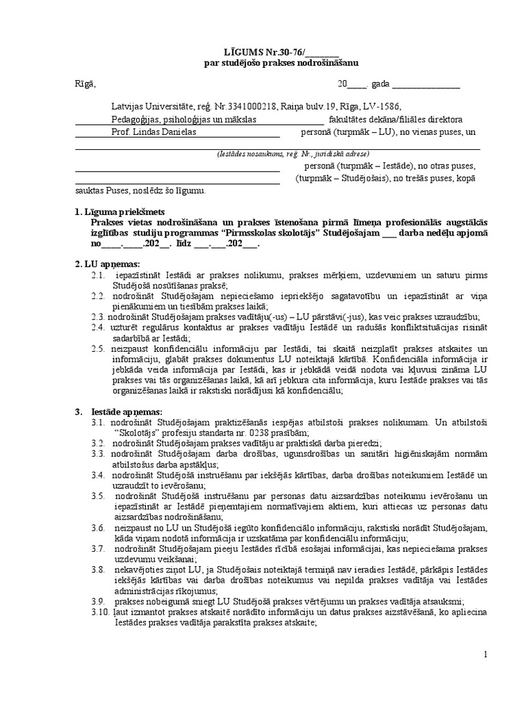 204KE Prakses Ligums 1lim | PDF