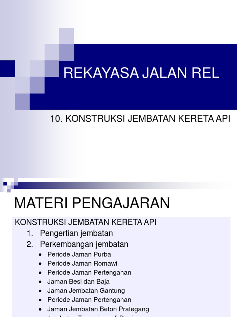 Konstruksi Jembatan Kereta Api Rek JR - Compr - 2 | PDF