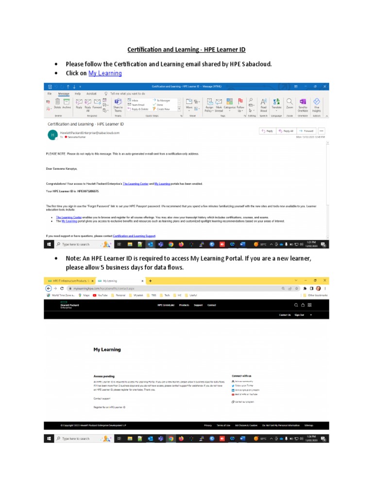 HPE Certification Access Guide | PDF