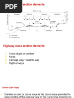 Highway Cross-Section Elements Overview | PDF | Road | Lane
