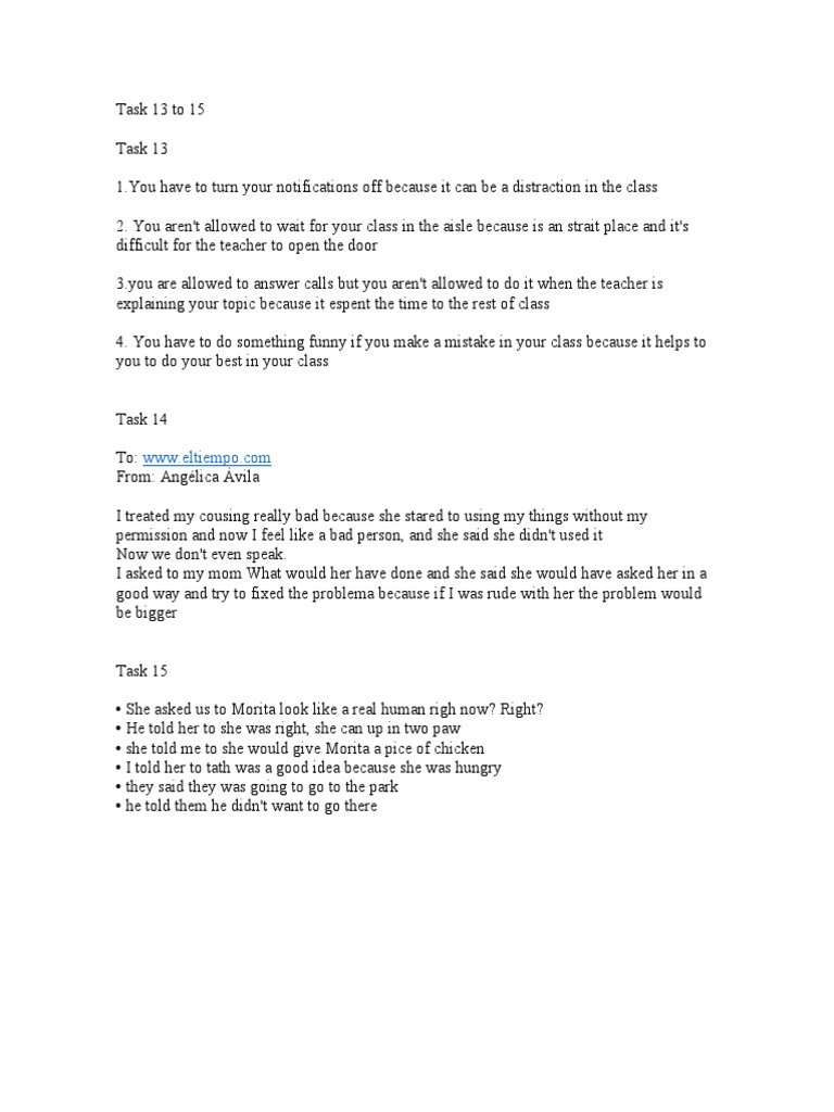 Task 13 To 15 | PDF | Wellness