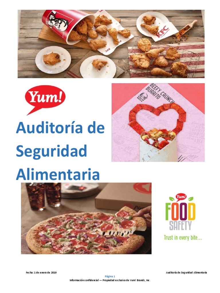 Auditoría de Seguridad Alimentaria Yum! | PDF | Análisis de Riesgo y ...