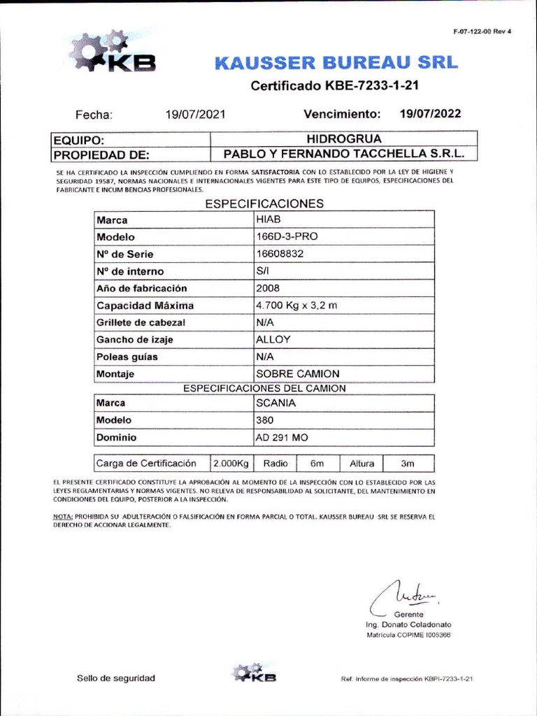 KBE-7233-1 A - 2 | PDF