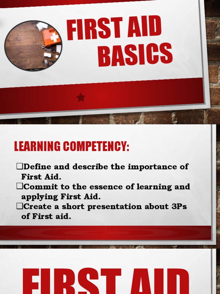 Q3 PPT Health9 First Aid Basics | PDF
