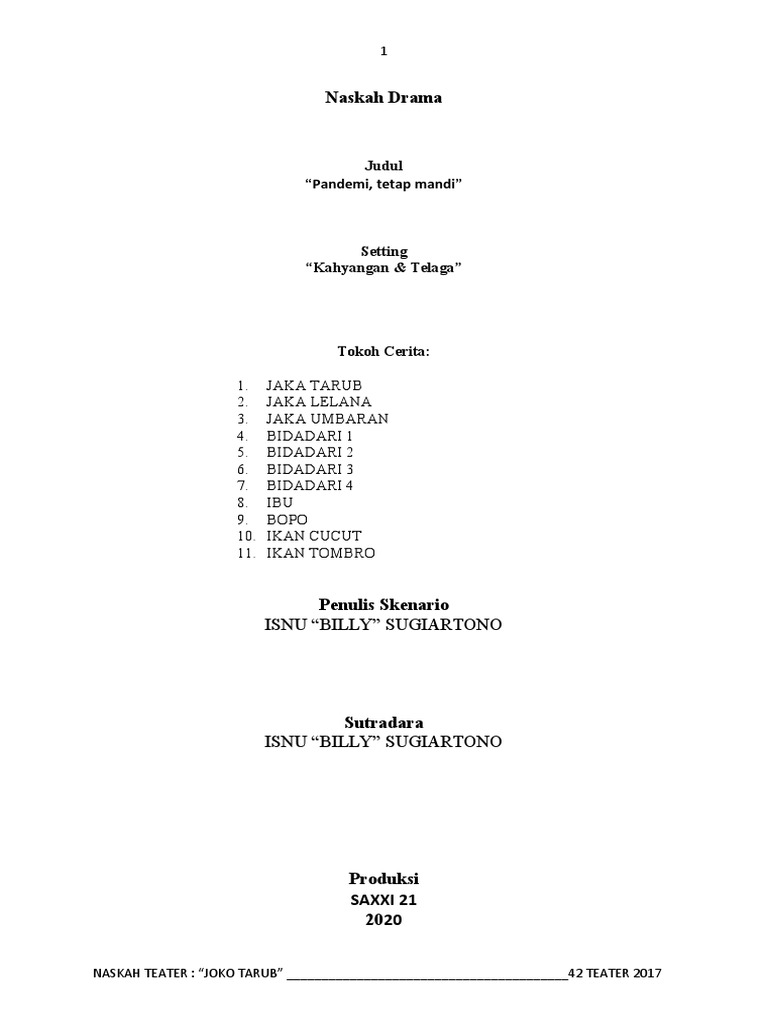 Naskah JAKA TARUB | PDF