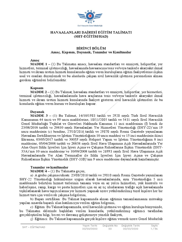 SHT Egitim PDF | PDF