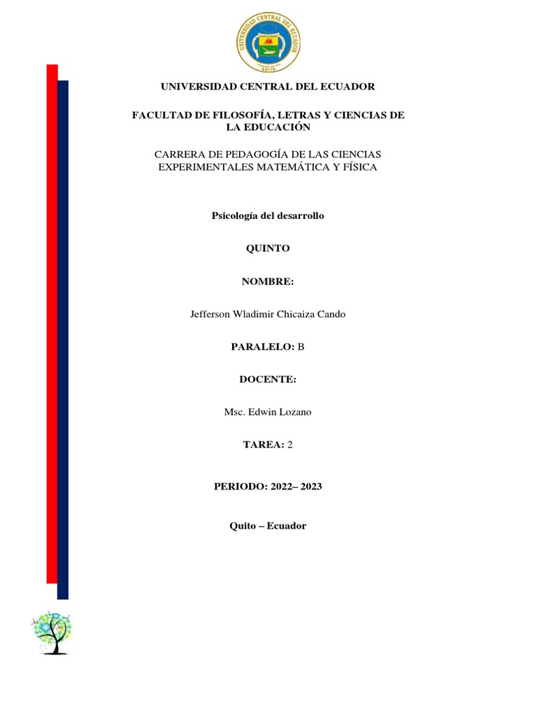 Jefferson - Chicaiza Tarea 002 Cuadro PDF | PDF | Trastorno depresivo mayor | Desorden bipolar