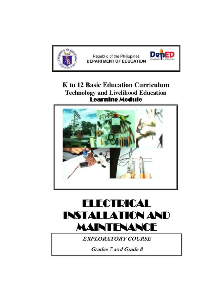 Electrical Installation and Maintenance Module - K To 12 | PDF