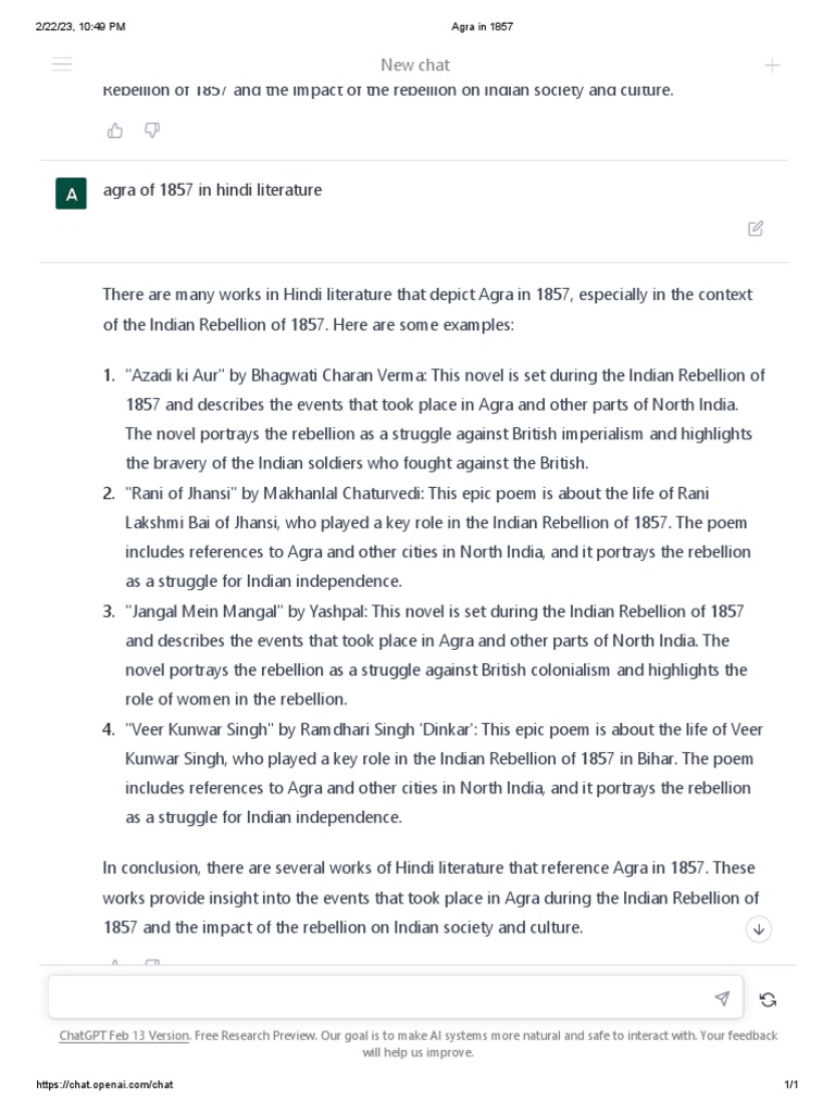 Agra's Role in the 1857 Rebellion | PDF | Indian Rebellion Of 1857 ...