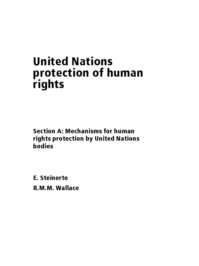 Study Guide Postgraduate Laws Un Protection Human Rights | PDF | Human ...