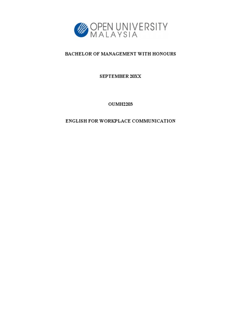 English For Workplace Communication Assignment | PDF | Employment ...