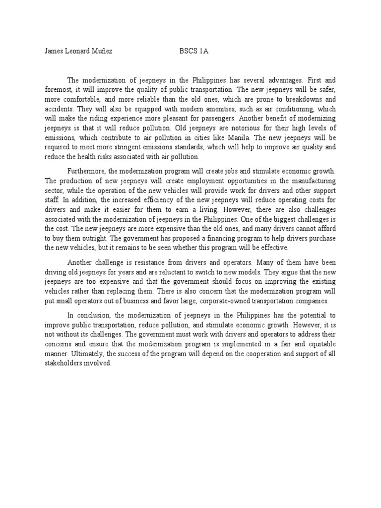 Jeeney Modernization | Download Free PDF | Transport | Economies