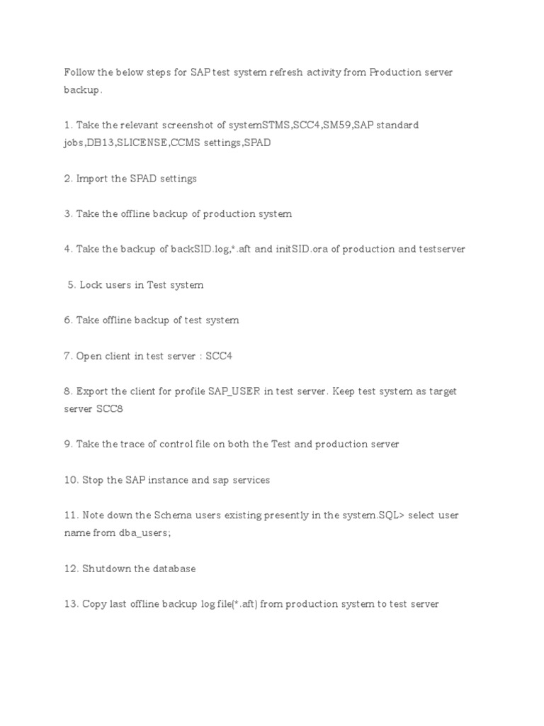 System Refresh | PDF | Backup | Computer Engineering
