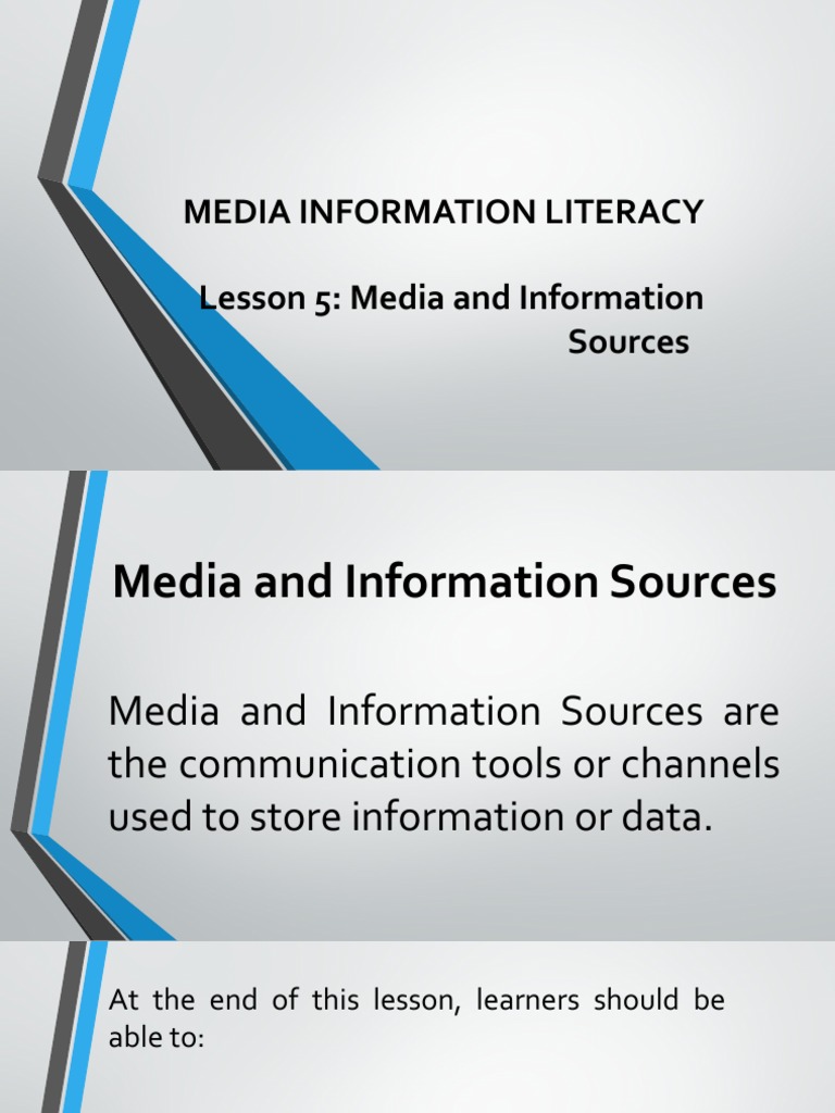 Media Information Literacy | PDF | Libraries | Books