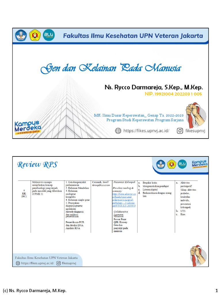 IDK TM 4 - Gen Dan Penyakit Manusia - Rycco Darmareja | PDF