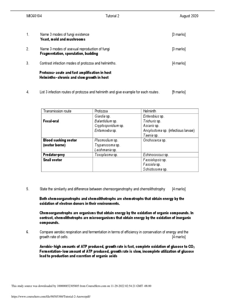 Microbiology Tutorial 2 | PDF | Chemistry | Physical Sciences