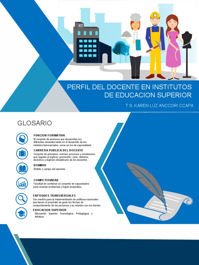 1 Perfil Docente de Iest | PDF | Enseñando | Educación más alta
