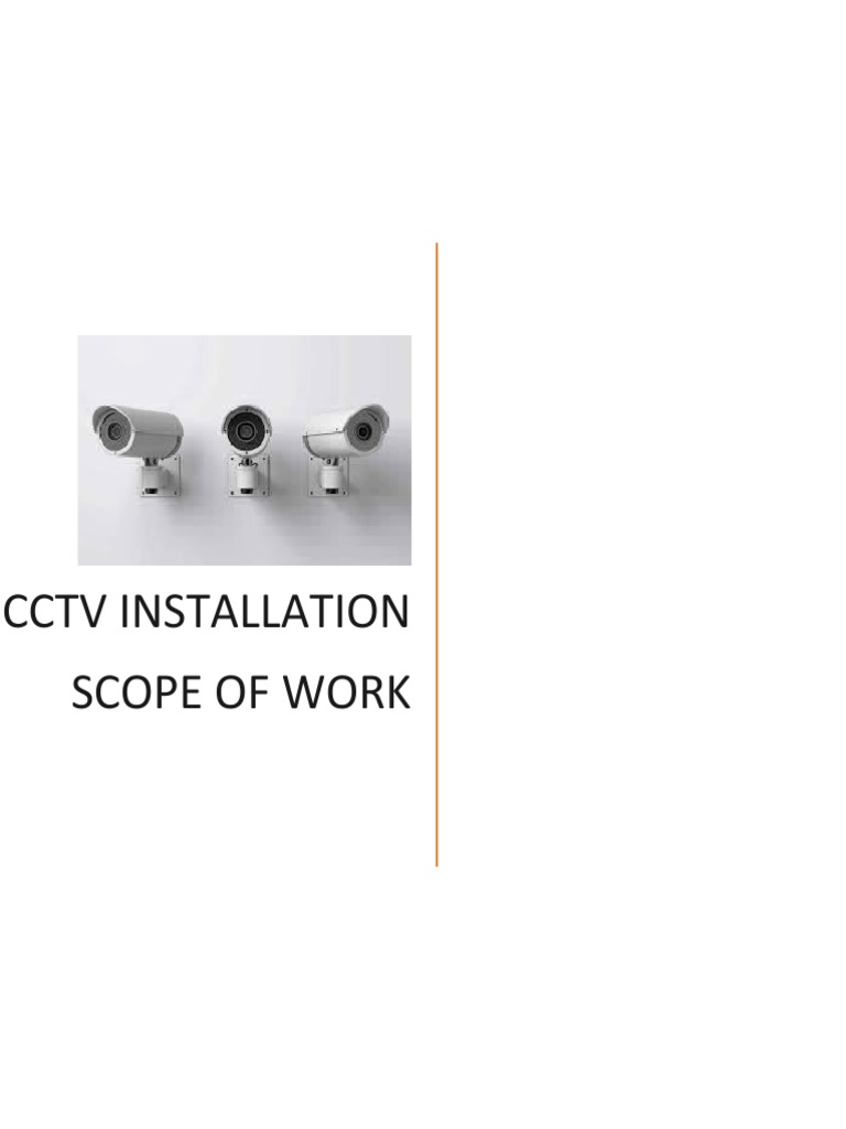 Scope of Work1 Draft | PDF | Closed Circuit Television | Surveillance