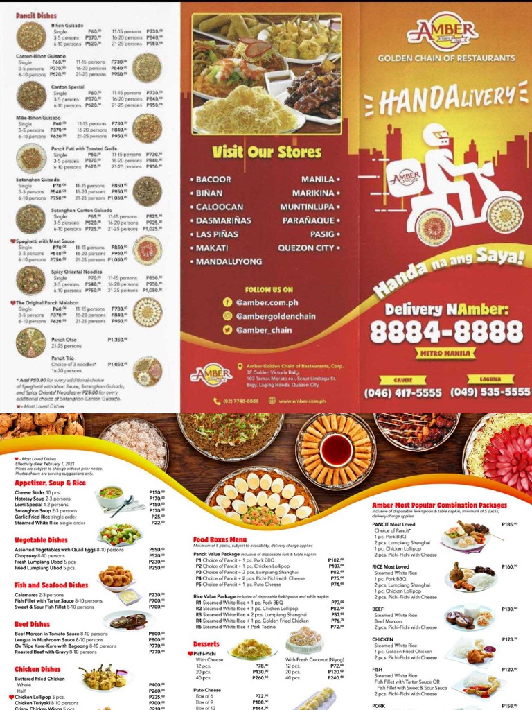 Updated Menu PDF | PDF