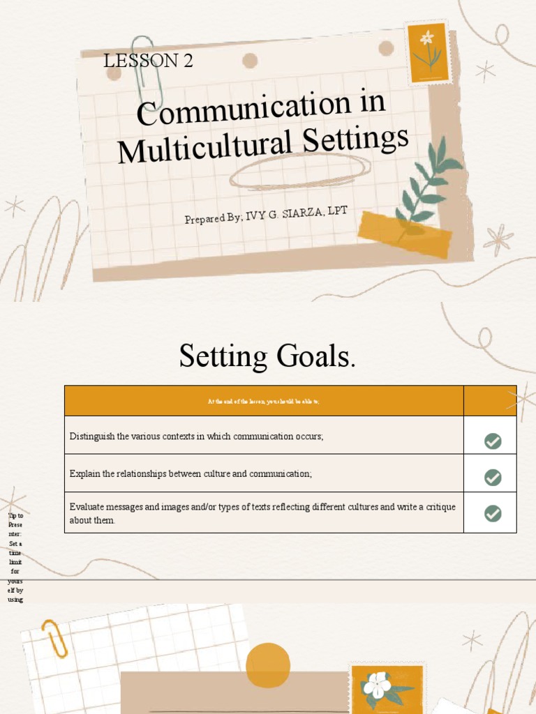 PURPOSIVE COM. Lesson 2 | PDF