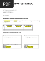 Sample Laundry Items List Form | PDF