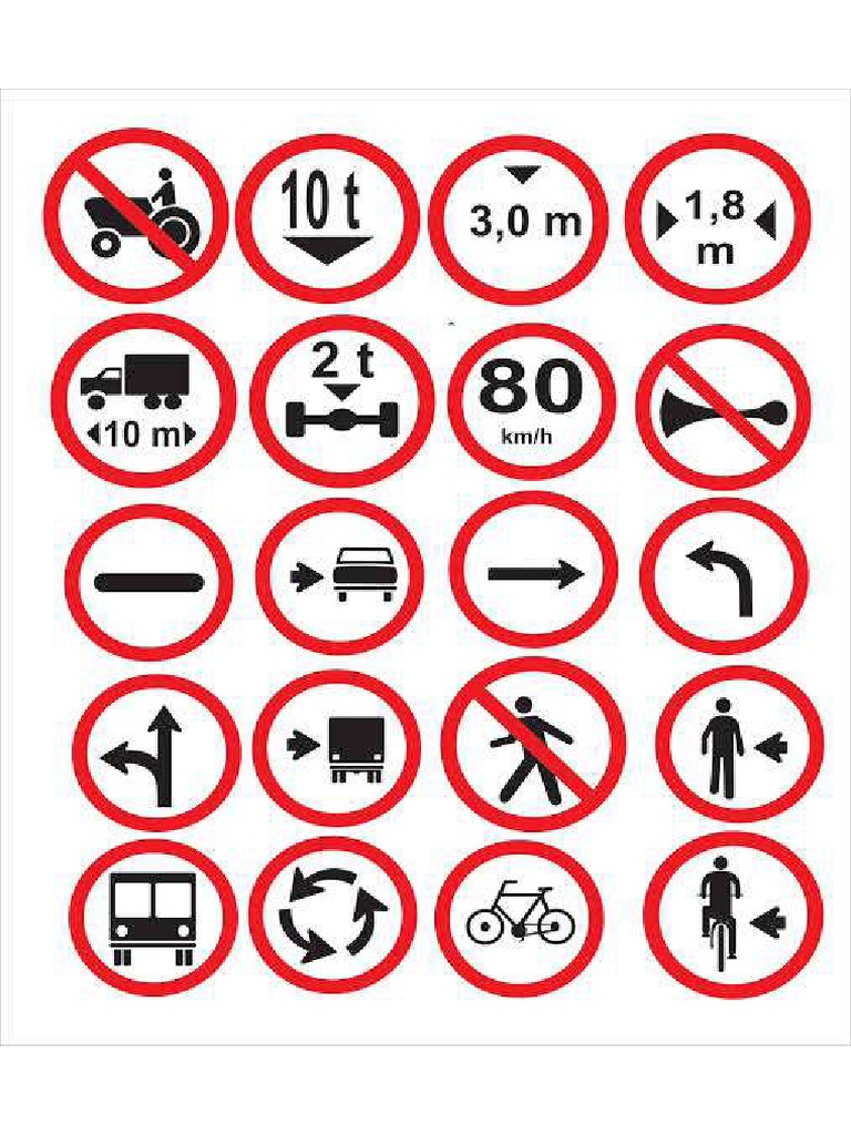 Placas de Trânsito | PDF