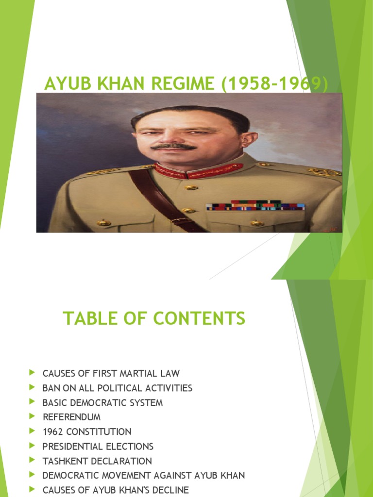 Ayub Khan Regime (1958-1969) | PDF | Pakistan | Elections