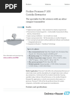 Endress-Hauser Proline Promag P 300 5P3B EN | PDF | Flow Measurement ...