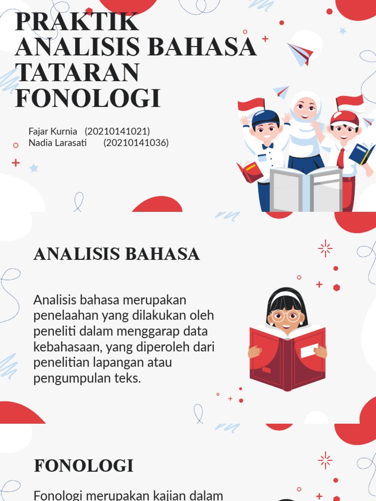Kelompok 3 - Praktik Analisis Bahasa Tataran Fonologi | PDF