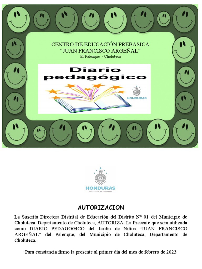 Diario Pedagógico Jardín Infantil | PDF