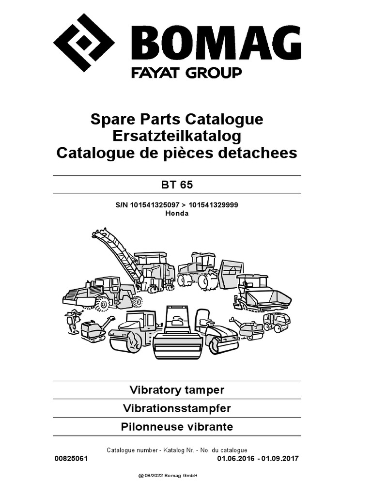 Leiten - Despiece - Pisón Bomag BT65 PDF | PDF